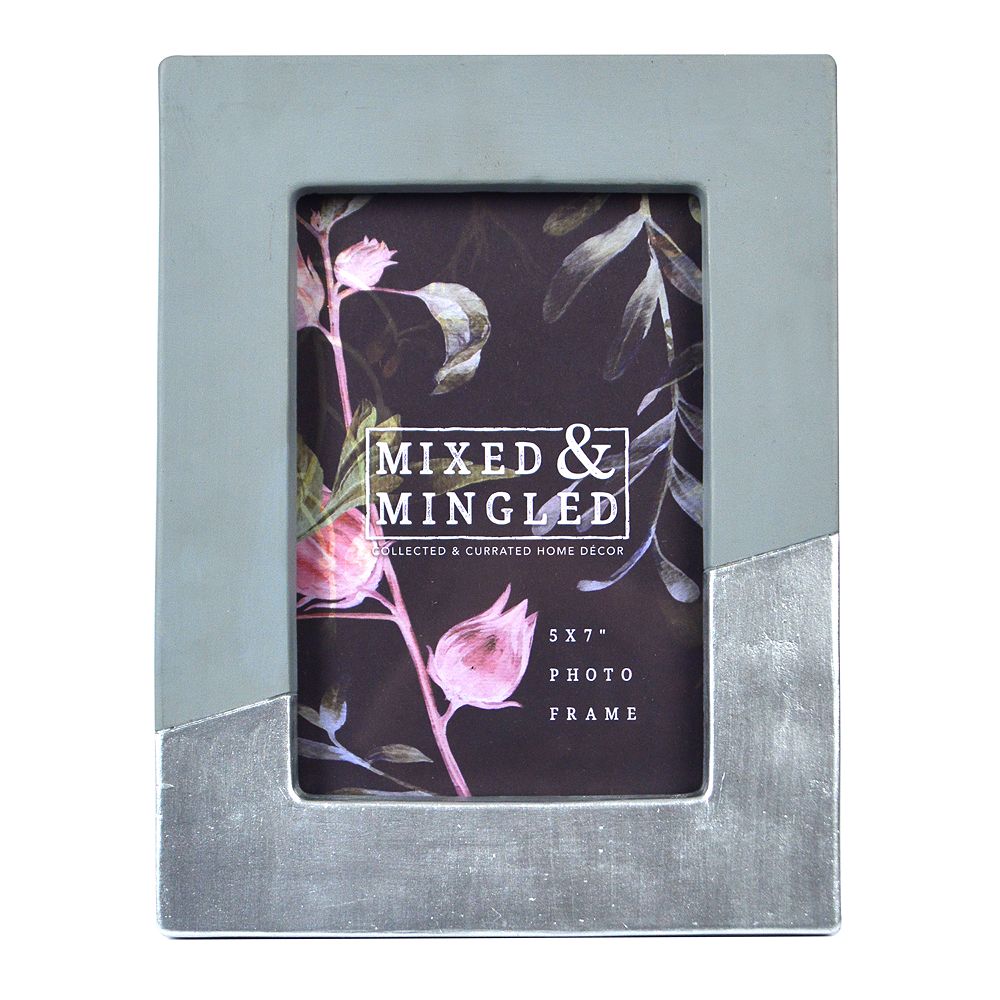 New View Gifts 5" x 7" Silver Metallic Dipped Frame