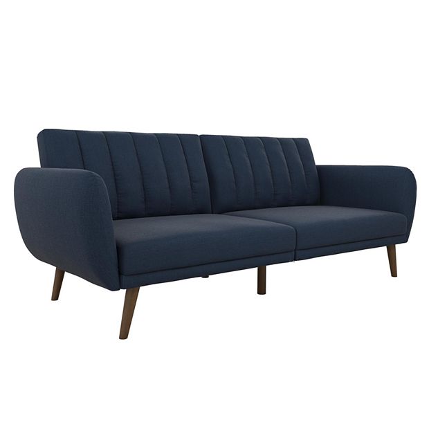 Novogratz Brittany Linen Convertible Sofa Futon