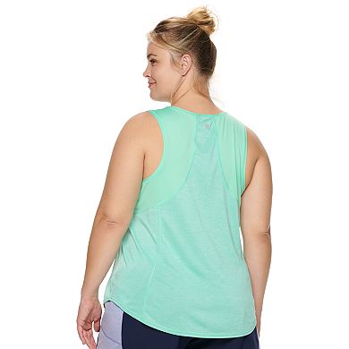 Plus Size Tek Gear® Mesh Panel Performance Tank