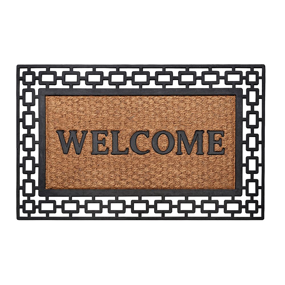 Achim Art Deco Wrought Iron Look Rubber Doormat - 18'' x 30''