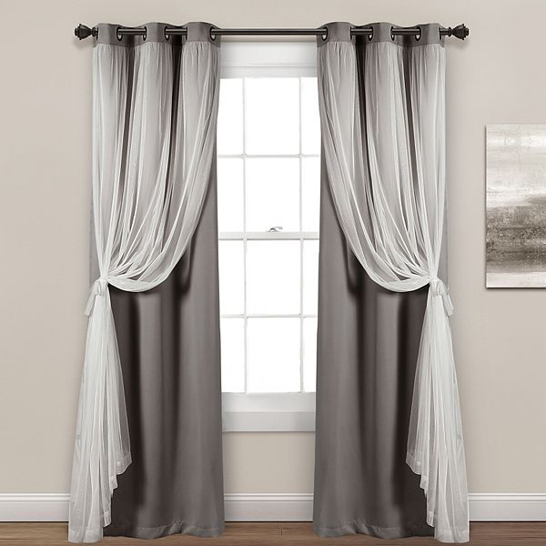 Lush Decor 2-pack Sheer Window Curtains