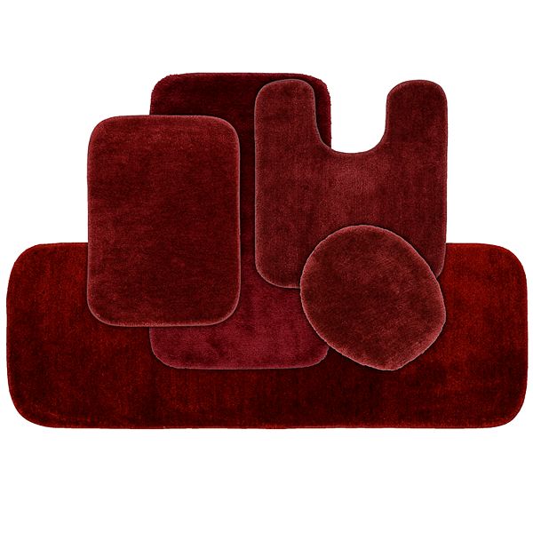 Garland Deco Nylon 5 Piece Bath Rug Set