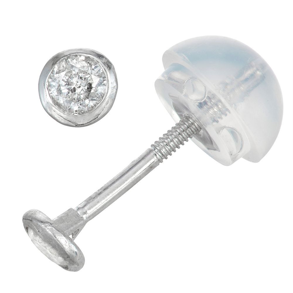 Junior Jewels Kids' 1/10 Carat T.W. Diamond 14k Gold Diamond Accent ...