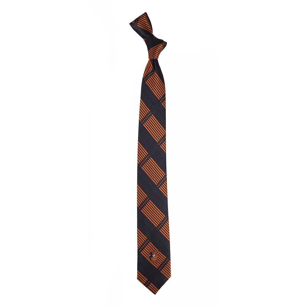 Men's Baltimore Orioles Plaid Skinny Tie