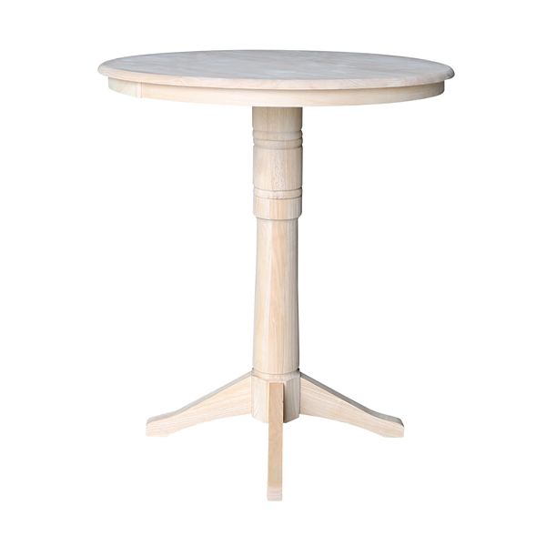 International Concepts Tall Round Top Pedestal High Table
