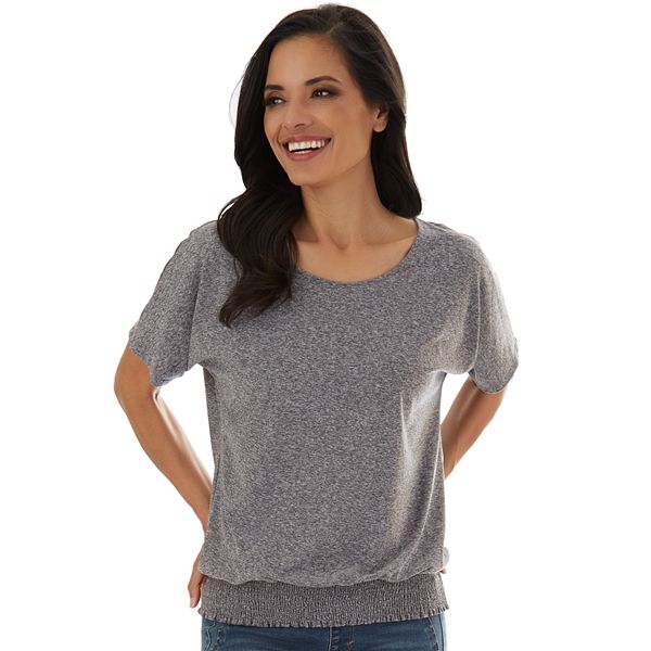 Women's Apt. 9® Smocked Lattice Back Top