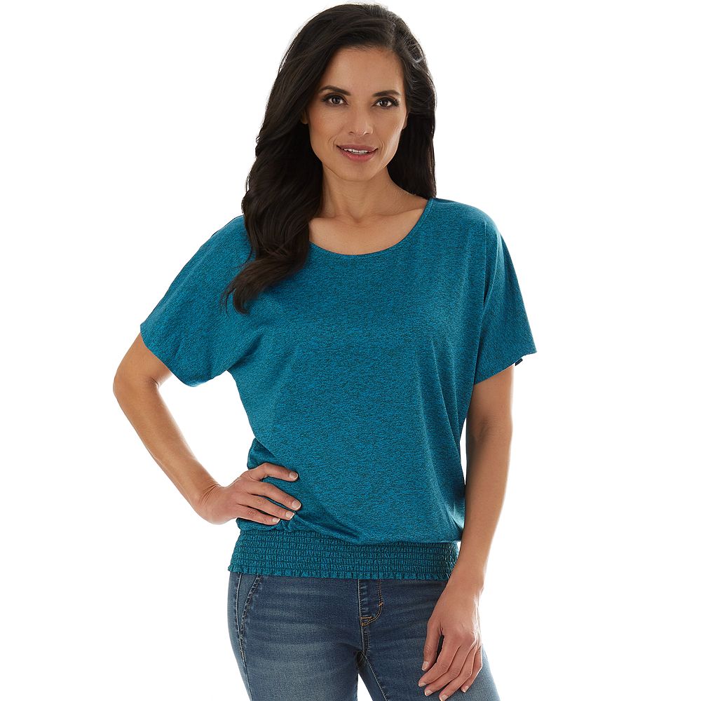 Women's Apt. 9® Smocked Lattice Back Top