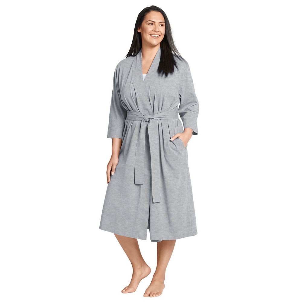 Plus Size Jockey® Everyday Essentials Long Wrap Robe