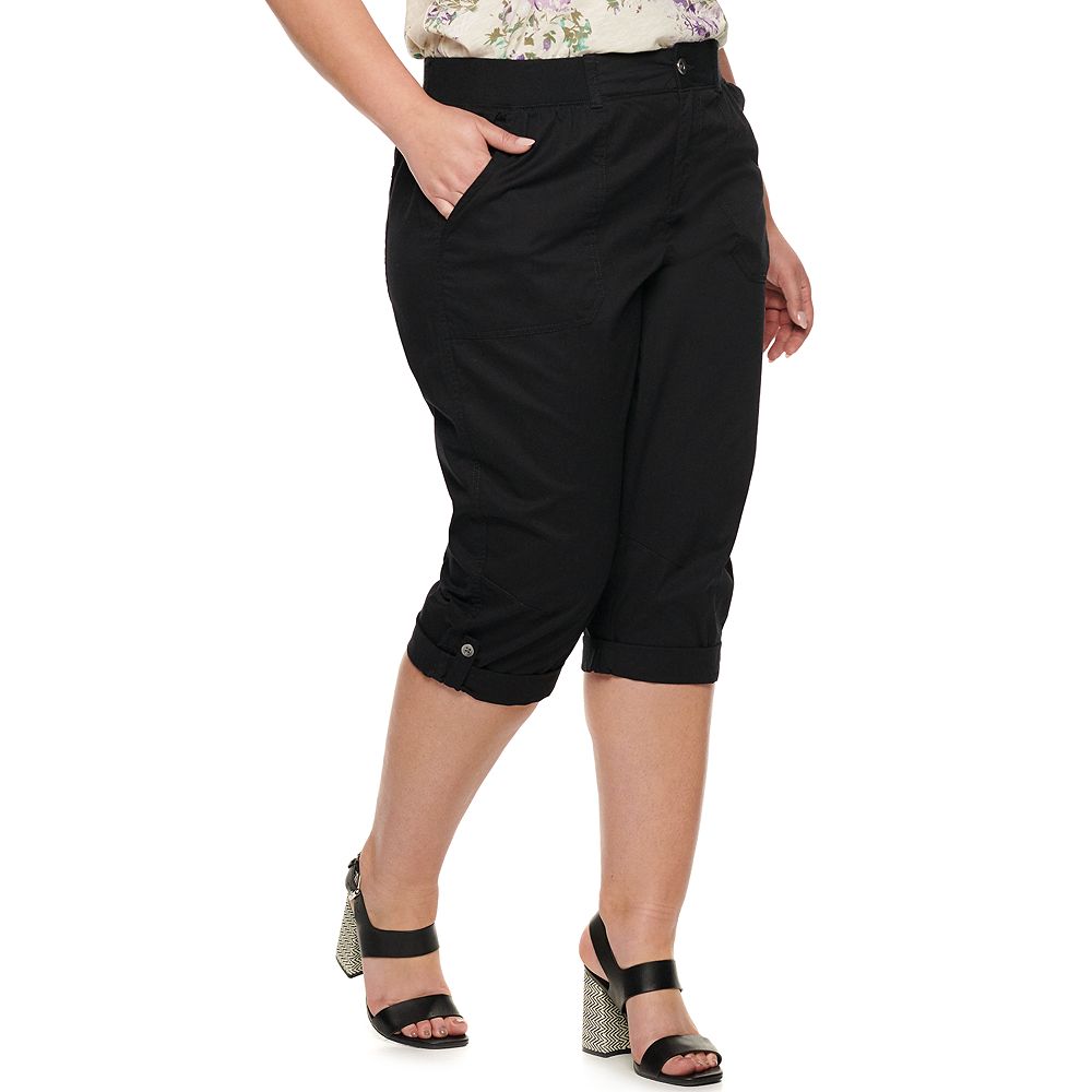 Plus Size EVRI Utility Capris