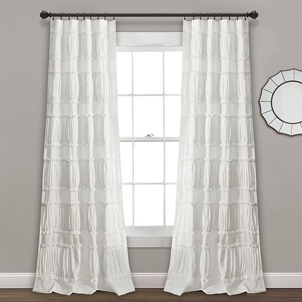 Lush Decor Nova Ruffle Window Curtains Set