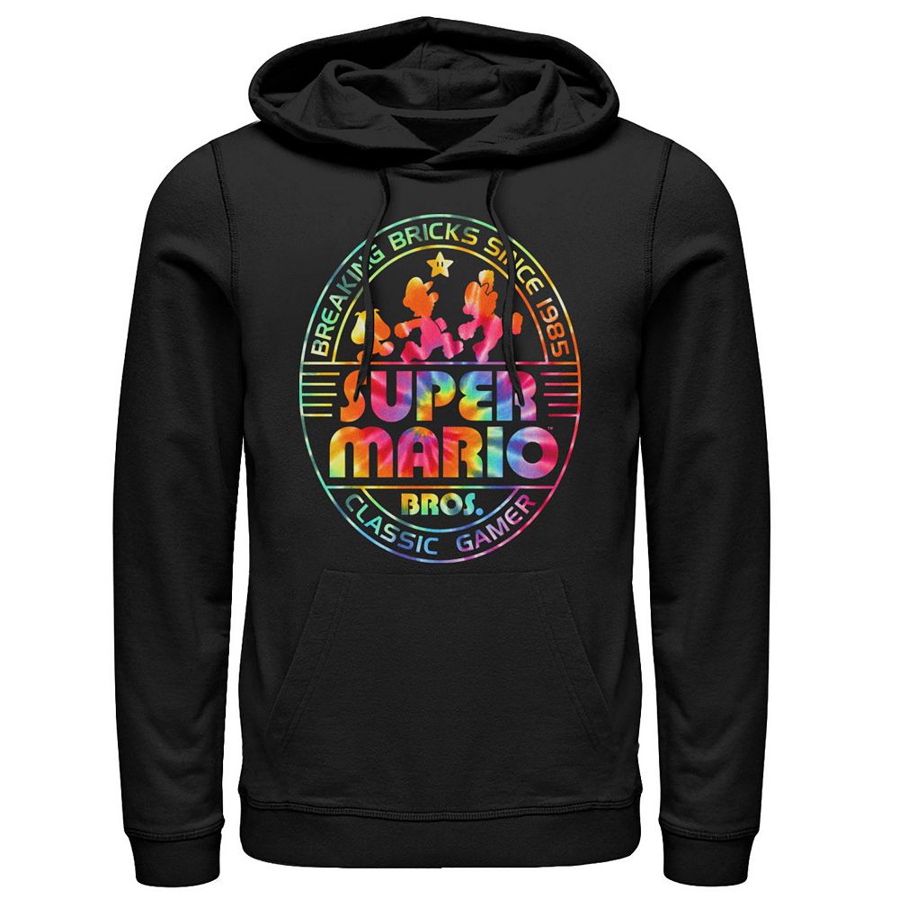 Men's Super Mario Bros. Tie-Dyed Hoodie