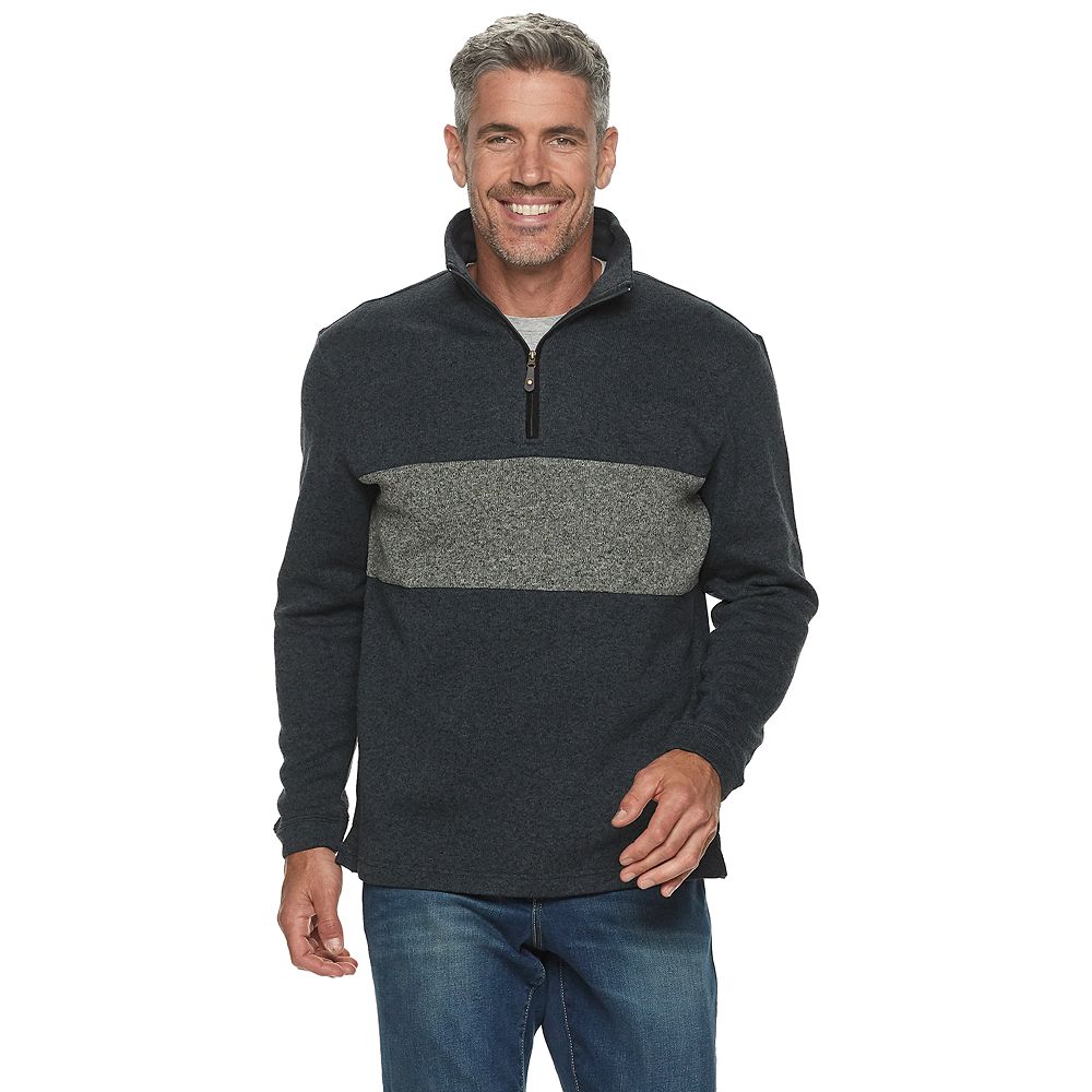 Men's Haggar® Quarter-Zip Sweater Fleece Pullover