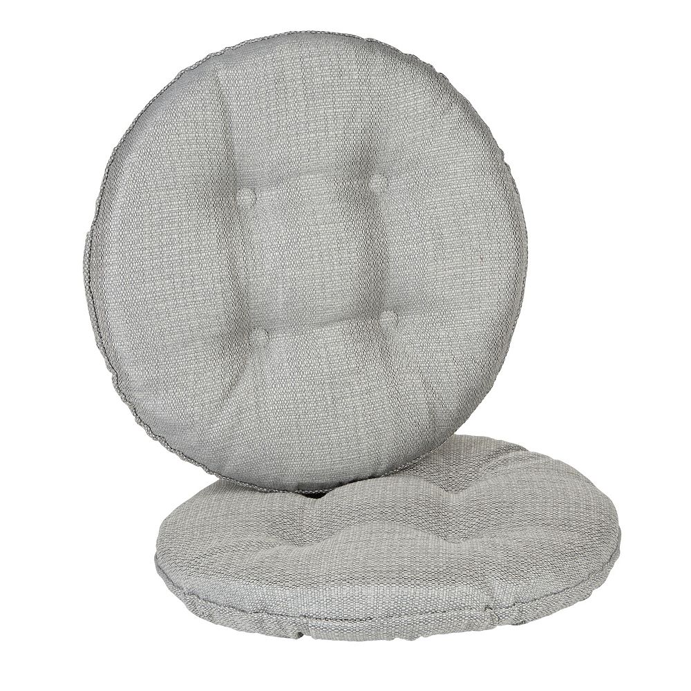 The Gripper Twillo Tufted Bar Stool Chair Pad 2-pk.
