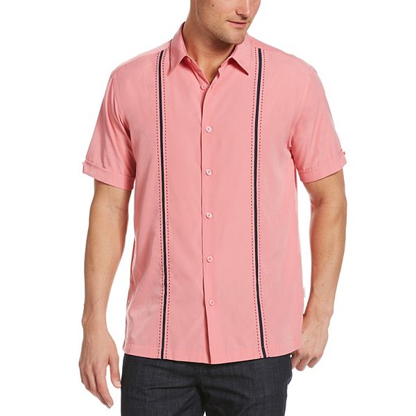 Men's Cubavera Classic-Fit Paneled Button-Down Shirt