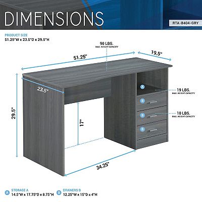 Techni mobili classic computer desk store