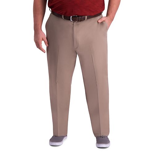Big And Tall Haggar Premium Comfort Khaki Classic Fit Flat Front Hidden