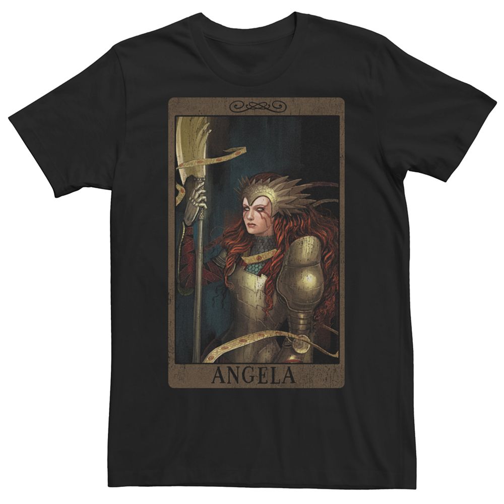 Men's Marvel Now Angela Card Graphic Tee
