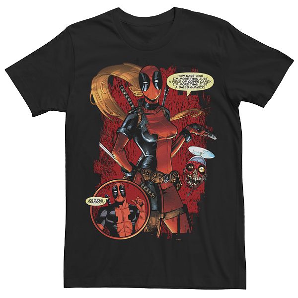 Men's Marvel Deadpool Cover Candy Graphic Tee