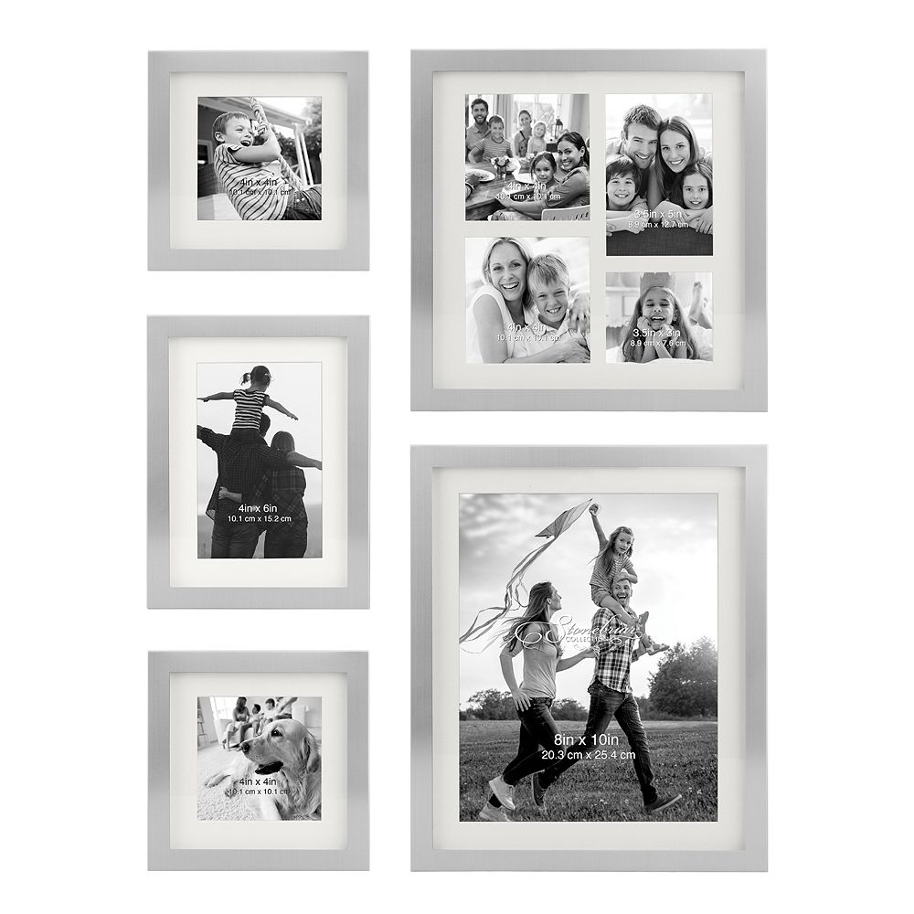 Stonebriar Collection Decorative Silver 5-Piece Photo Frame Set