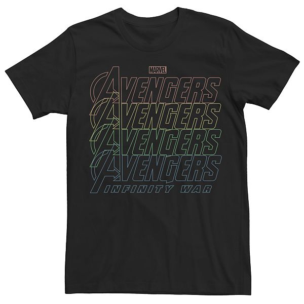 Men's Marvel Avengers Infinity War Title Fade Tee