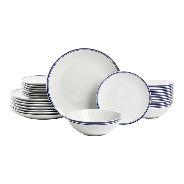 10 Strawberry Street Simply Coupe 24-pc. Dinnerware Set