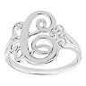 PRIMROSE Sterling Silver Initial Ring