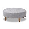 Baxton Studio Vinet Ottoman