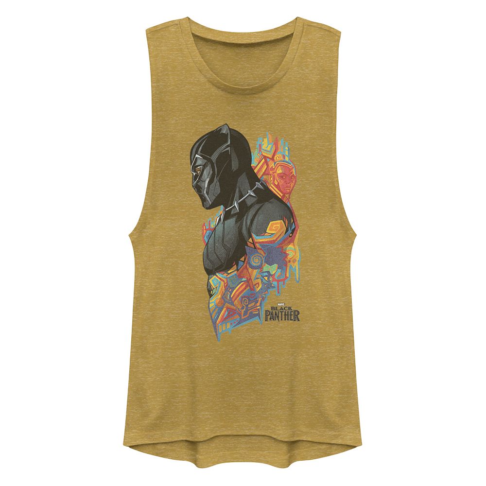 Juniors' Marvel Black Panther Colorful Tank Top