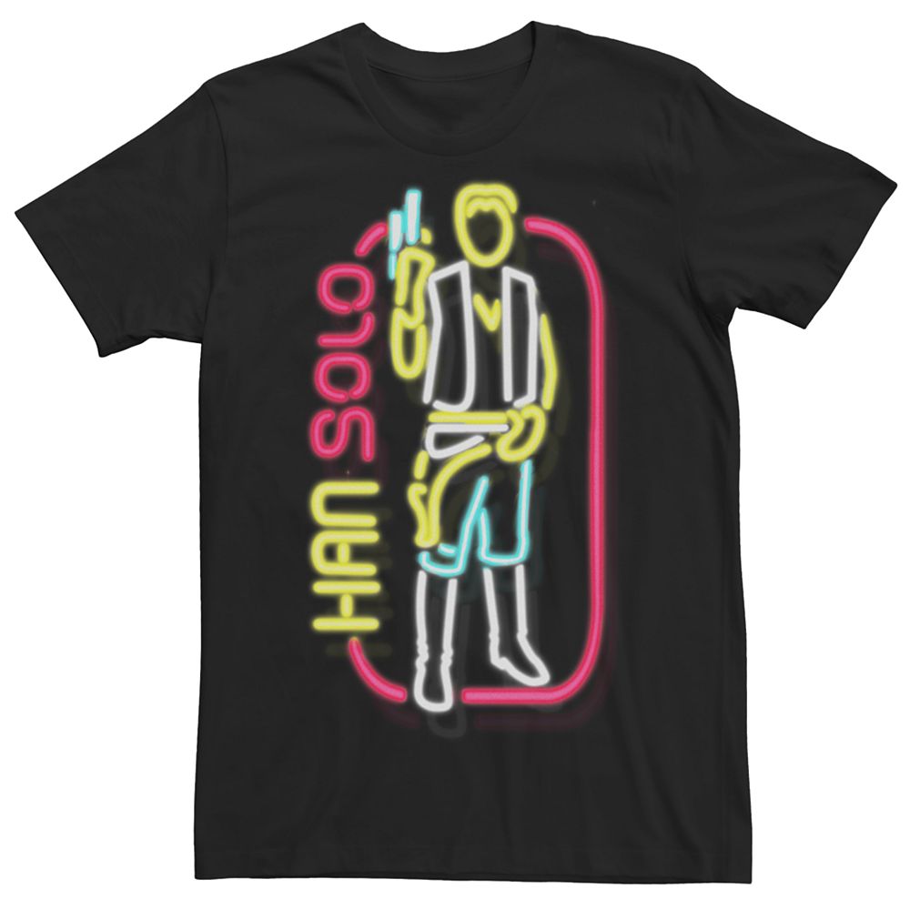 Men's Star Wars Han Solo Neon Lights Style Tee