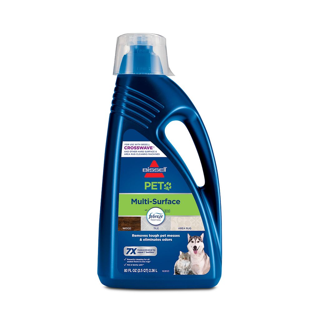 BISSELL Multi-Surface Pet Floor Cleaning Formula for CrossWave & SpinWave Series - 80 oz.