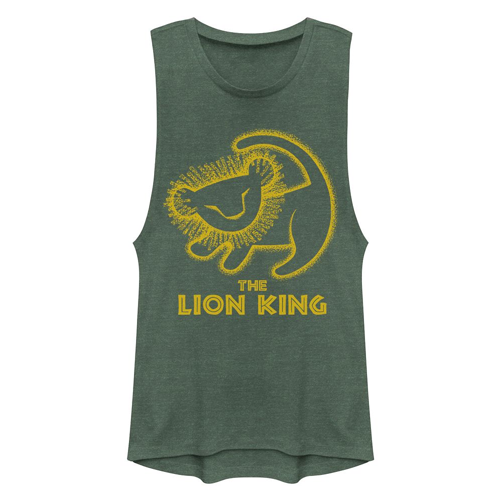 Juniors' Disney's The Lion King Simba Painting Muscle Tank Top