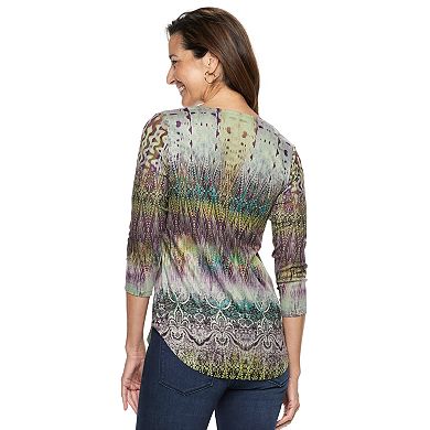 Women's World Unity Embellished High-Low Tee