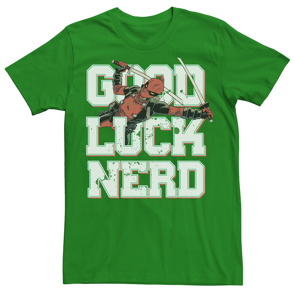 Men's Marvel Deadpool Good Luck St. Patricks Tee