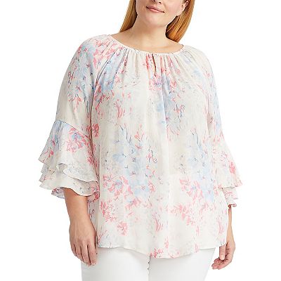 Chaps Blouses Linen Plus Size Tops Chaps | Shirts | New Chaps Collar