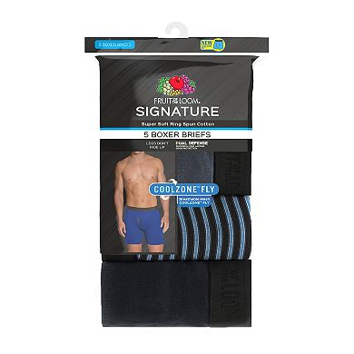 Men's Fruit of the Loom® Signature 5-pack Cool Zone Fly Boxer Briefs