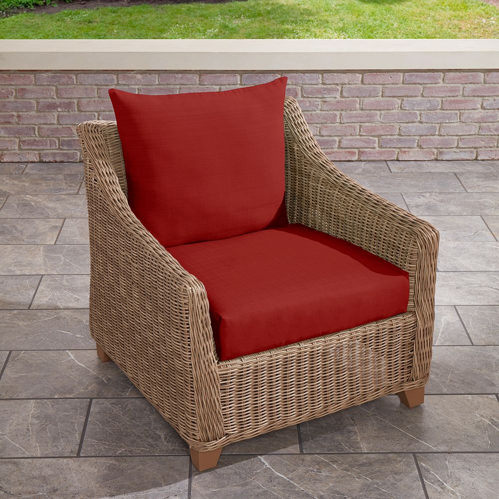 Terrasol Solid Deep Seat Cushion and Back Set