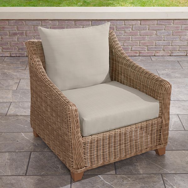 Terrasol Solid Deep Seat Cushion and Back Set
