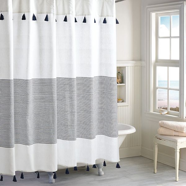 Peri Panama Stripe Shower Curtain