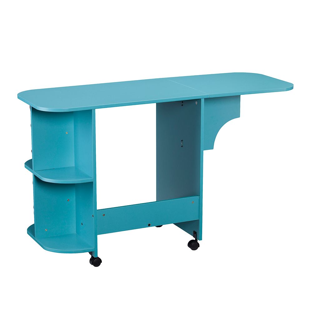 Southern Enterprises Expandable Craft Station in Turquoise