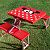 Disney's Minnie Mouse Portable Folding Table with Seats by Picnic Time