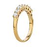Charles & Colvard 14k Gold 3/4 Carat T.W. Lab-Created Moissanite 7 ...