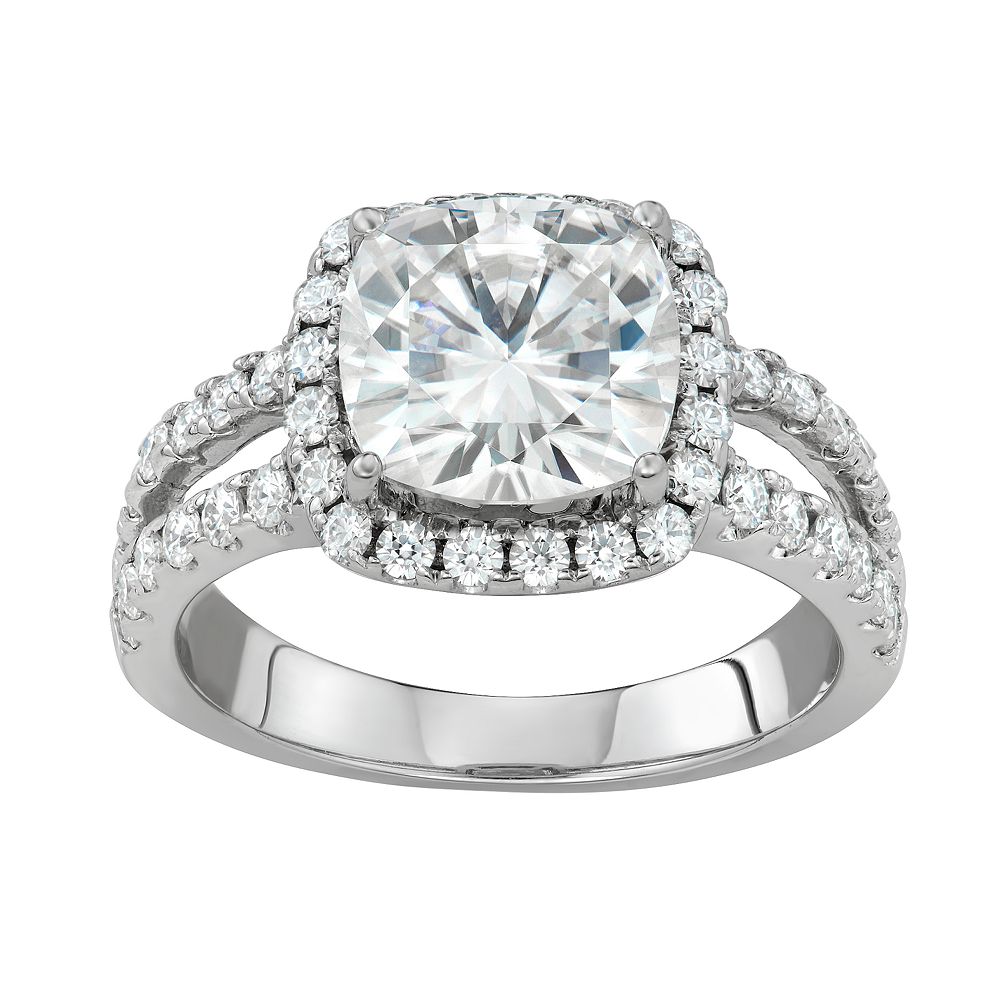 Charles & Colvard 14K White Gold 4-1/4 Carat T.W. Lab-Created ...