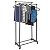 Simplify Double-Tier Adjustable Height Rolling Garment Rack