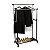 Simplify Double-Tier Adjustable Height Rolling Garment Rack