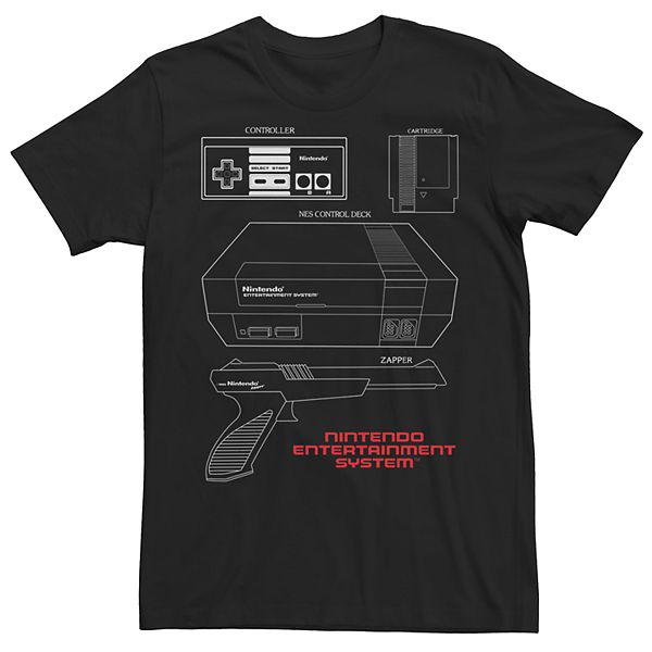 Men's Nintendo NES Schematic Tee