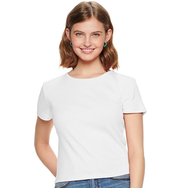 Juniors' SO® Baby Crew Tee
