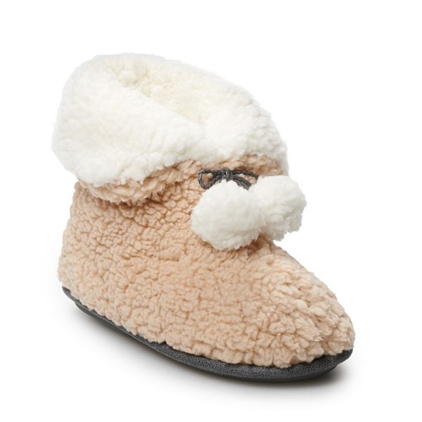 Women's Cuddl Duds® Cozy Sherpa Ankle Bootie Slippers