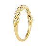 Simply Vera Vera Wang 14k Gold 1/10 Carat T.W. Diamond Twist Ring