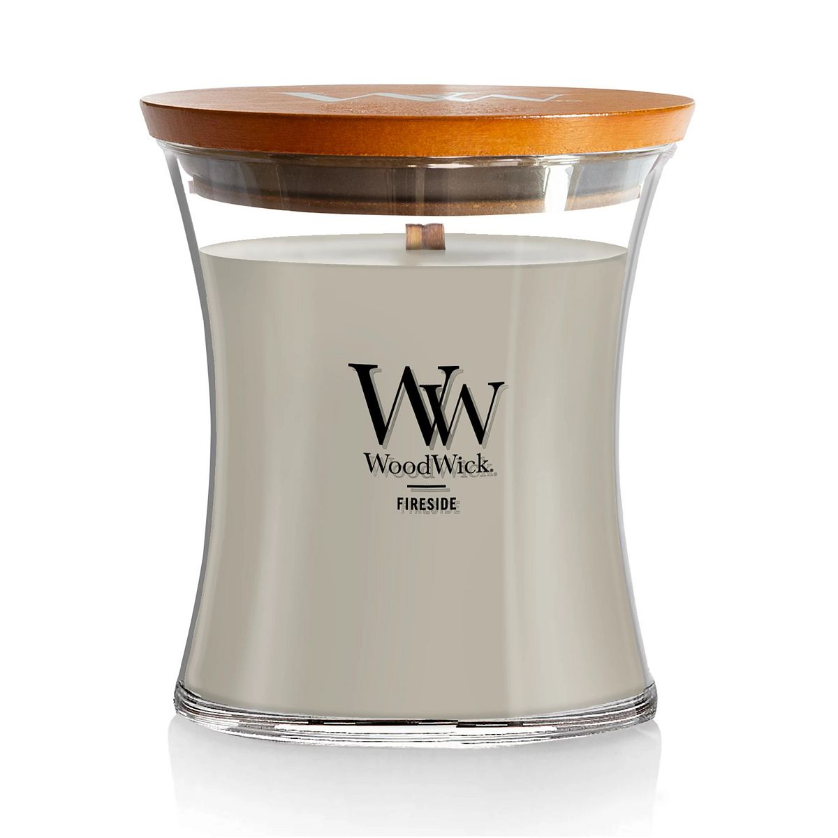 WoodWick® Fireside Medium Hourglass Candle, Gray Deals and Price ...