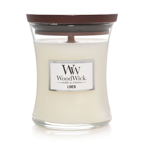 WoodWick® Linen Medium Hourglass Candle